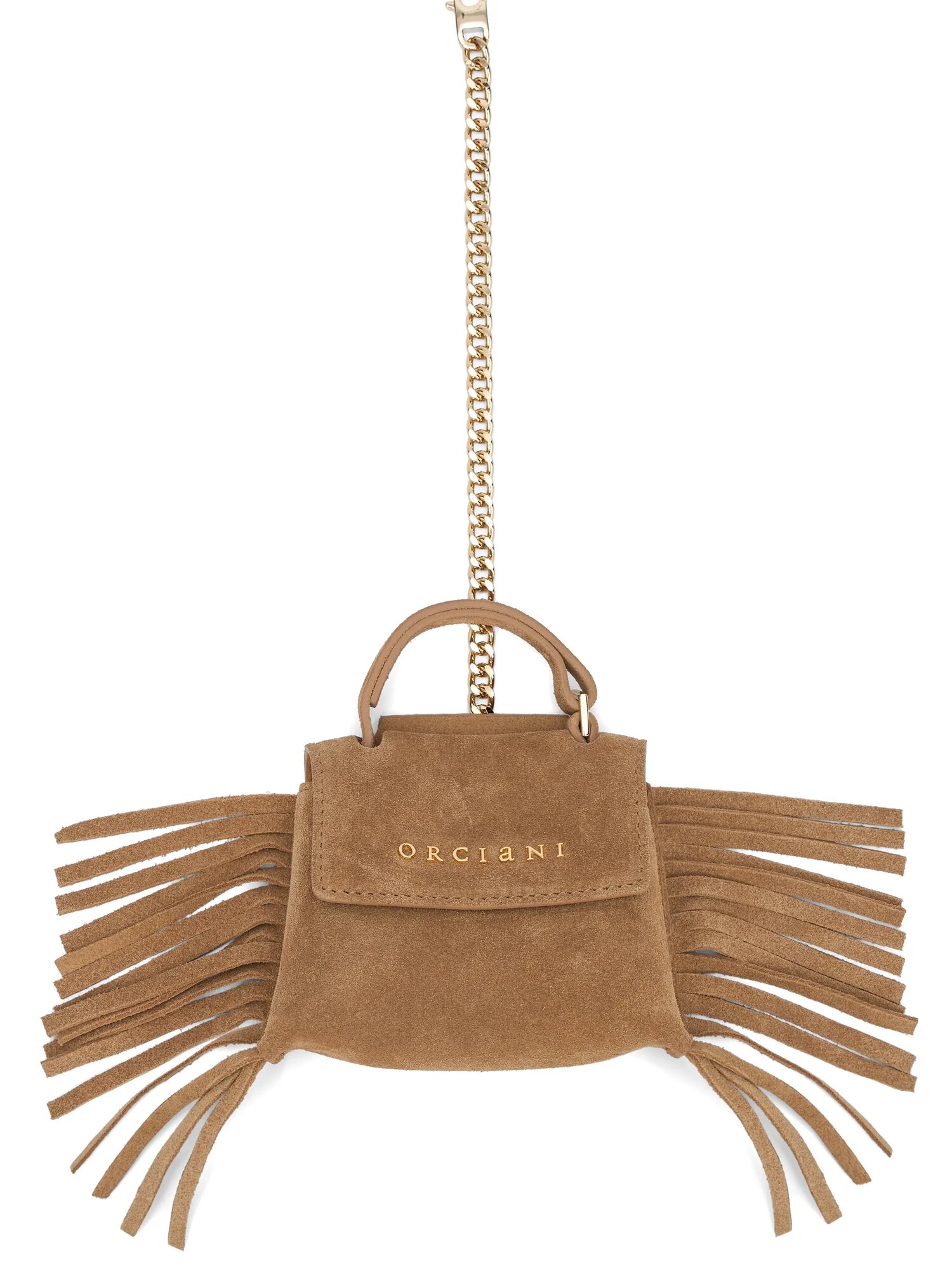 Сумка ORCIANI Fringe suede tote bag, разноцветный — фото 1