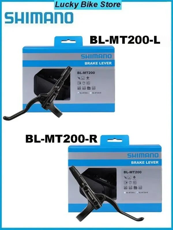 Тормозной ручки, Shimano BL-MT200-L+BL-MT200-R Рычаг, левая+правая рука, в коробке