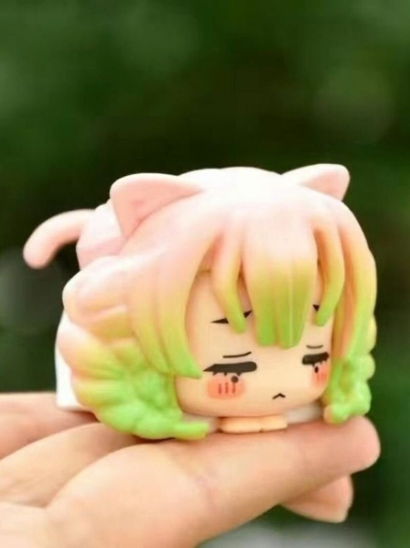 Фигурка Клинок рассекающий демонов Мицури Канродзи / Demon Slayer Mitsuri Kanroji (4.5см, пакет)