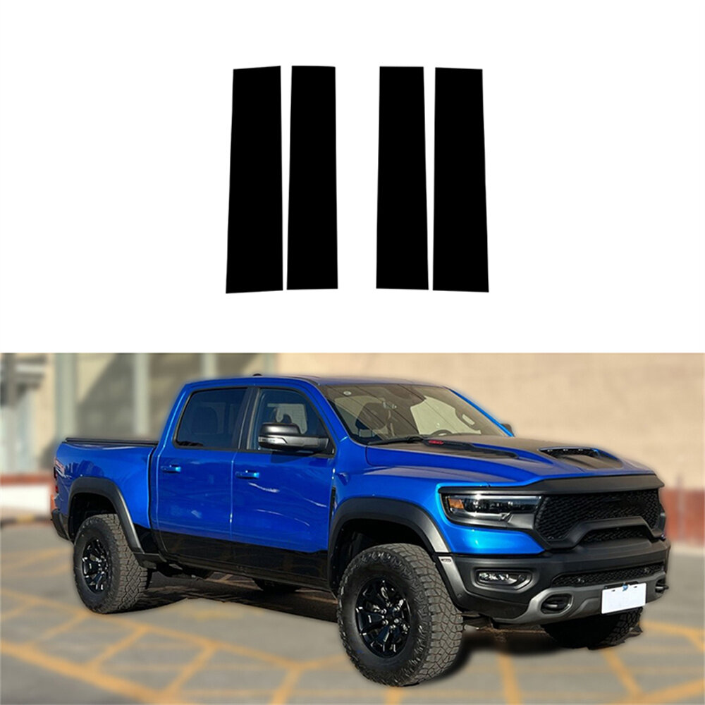 4 X Наклеек На Планки Дверных стоек Подходит Для Dodge Ram 1500 2500 3500 2009-2018