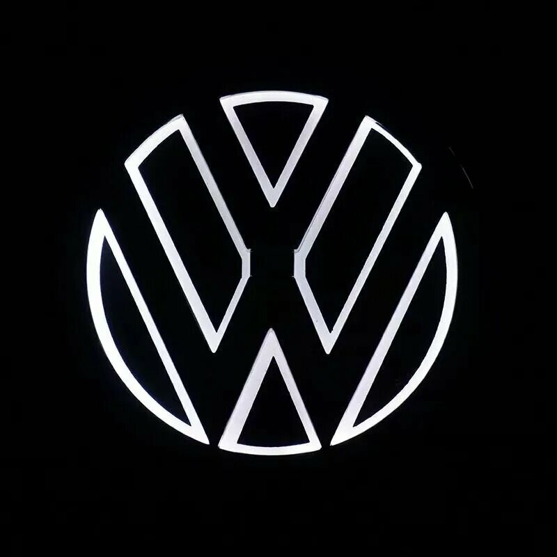 Эмблема со светодиодной подсветкой для VOLKSWAGEN 5D 11cm