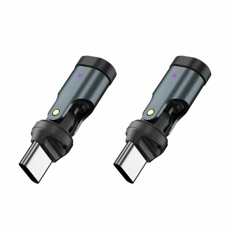 2 адаптера для быстрой зарядки с поворотными коленами USB C540 PD240W