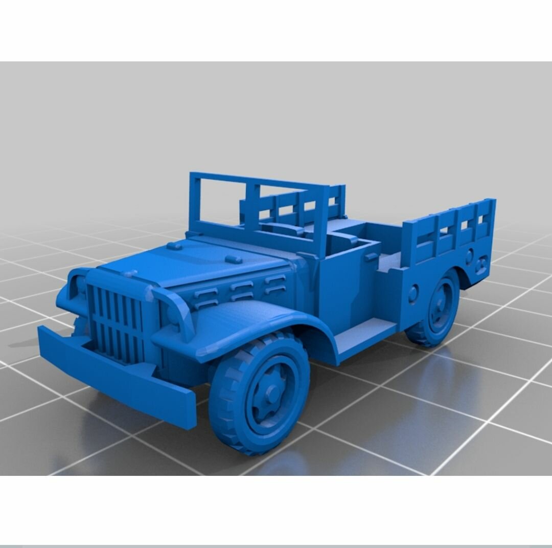 Dodge WC51. Версия 1. Масштабная модель 1:72.