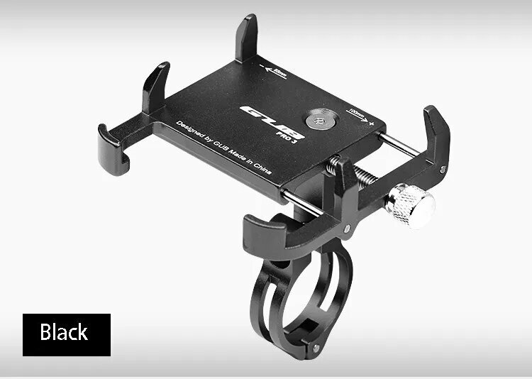 GUB PRO3 Кронштейн для телефона на велосипед, алюминий Черный, GUB PRO3 Black
