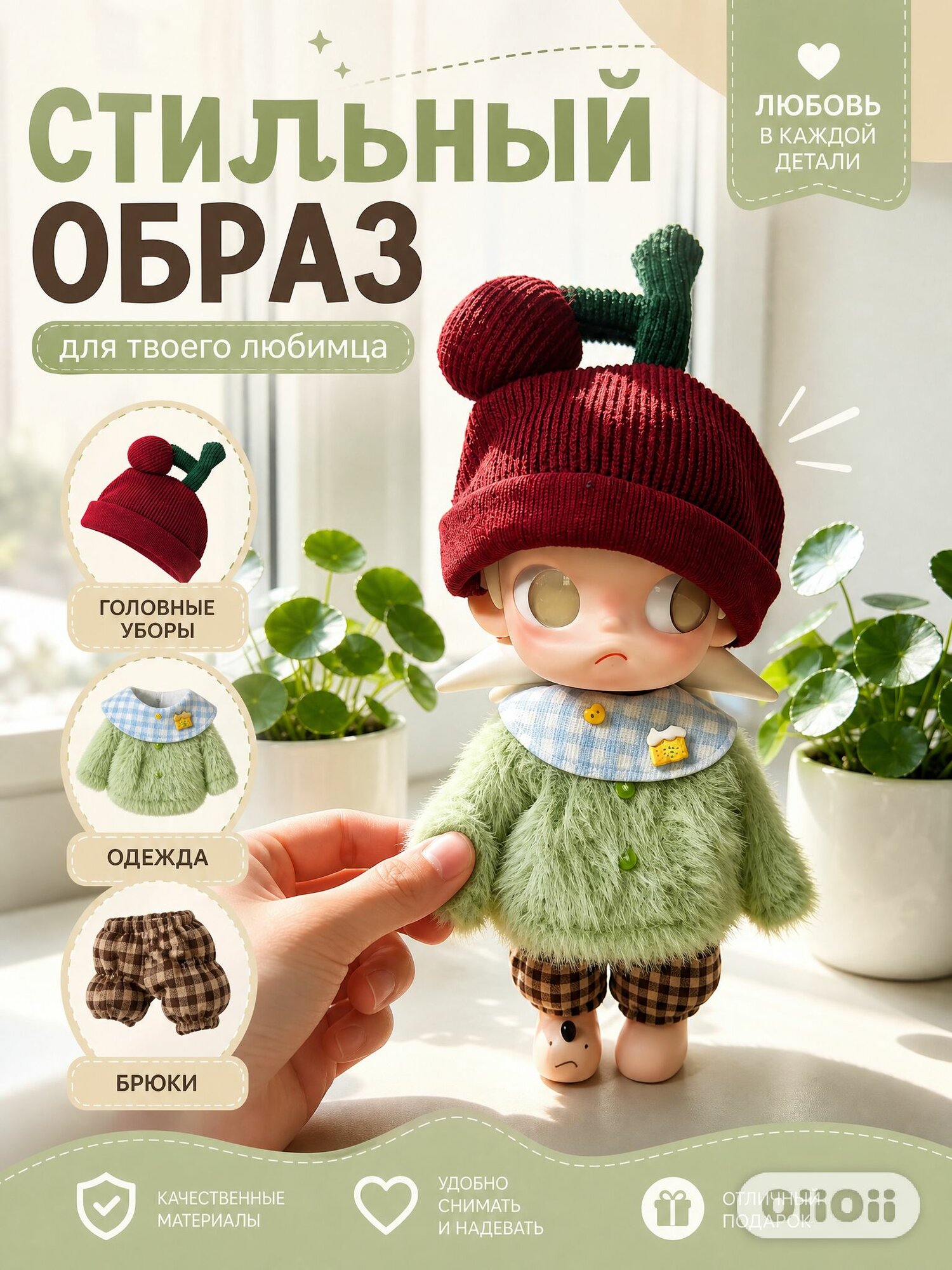 Одежда для куклы Zsiga масштаб 1/8, комплект , новинка, мультяшный сменный наряд