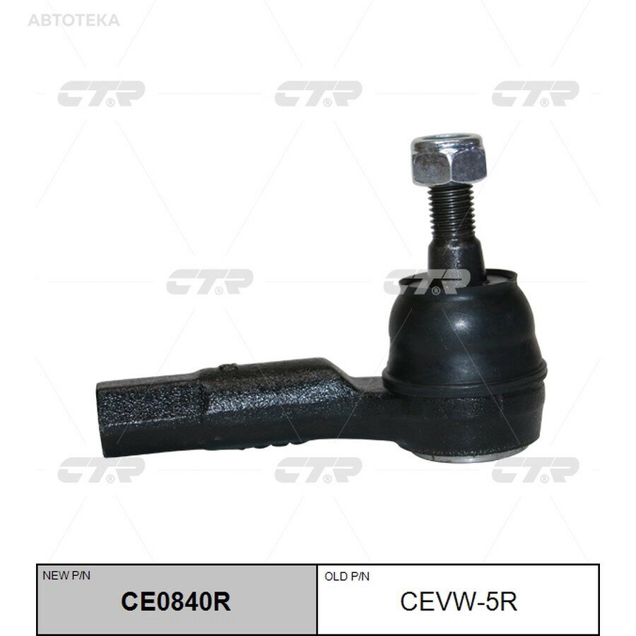 Наконечник рулевой тяги AUDI A3/VW GOLF IV/BORA/SKODA OCTAVIA 01/98- прав. (=CEVW5R) CTR CE0840R