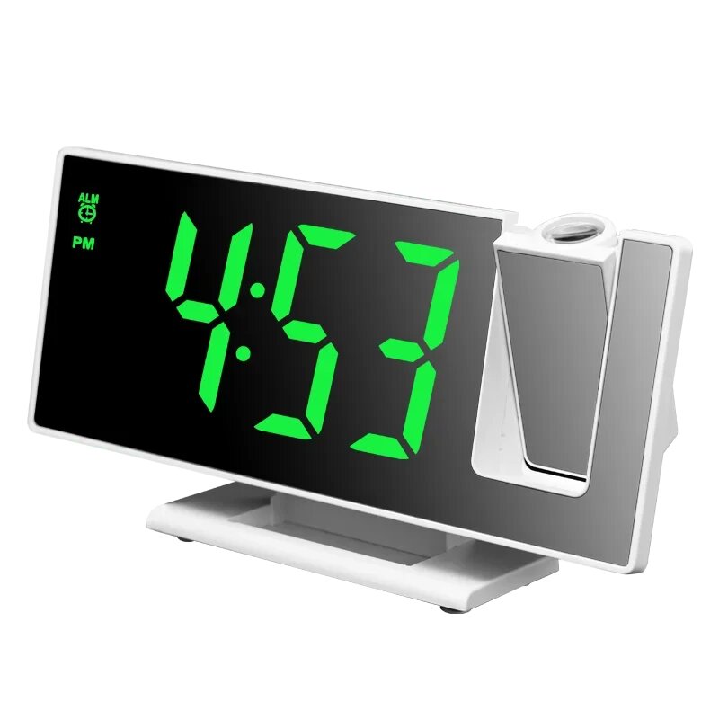Проекционный будильник GTY23023 White-green light
