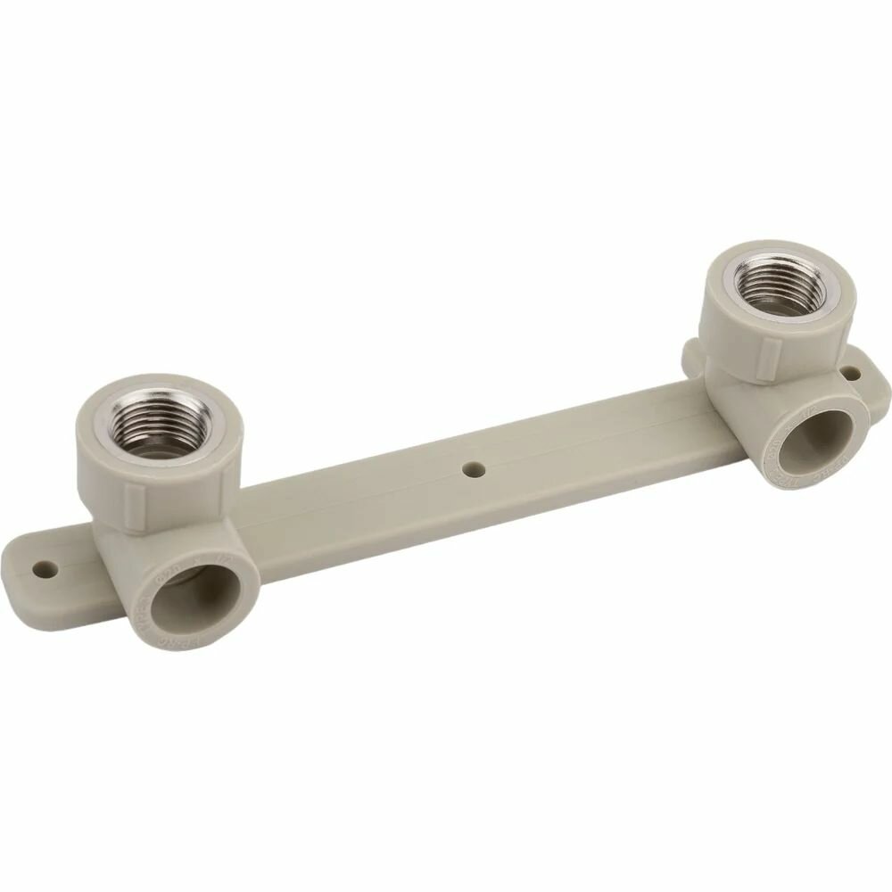 Монтажная планка VALFEX PP-R, серая, Дн20х1/2" ВР 10124020Г 127-0496