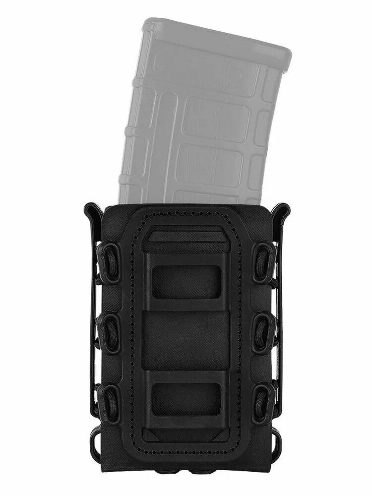 Krydex Gear Сумка тактическая, подсумок, Черный, Пластик, MOLLE, для M4/AR15/AK