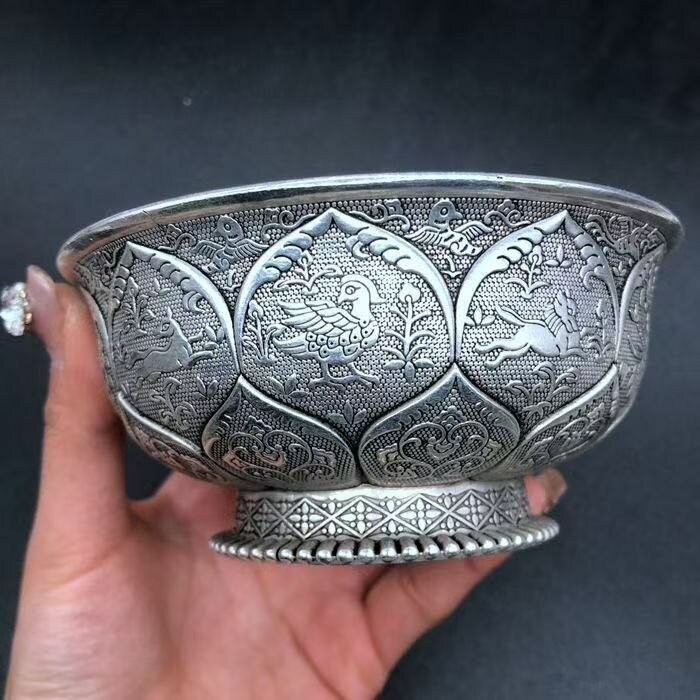 Старинная серебряная чаша, коллекция 1933 года （Стоит сохранить）