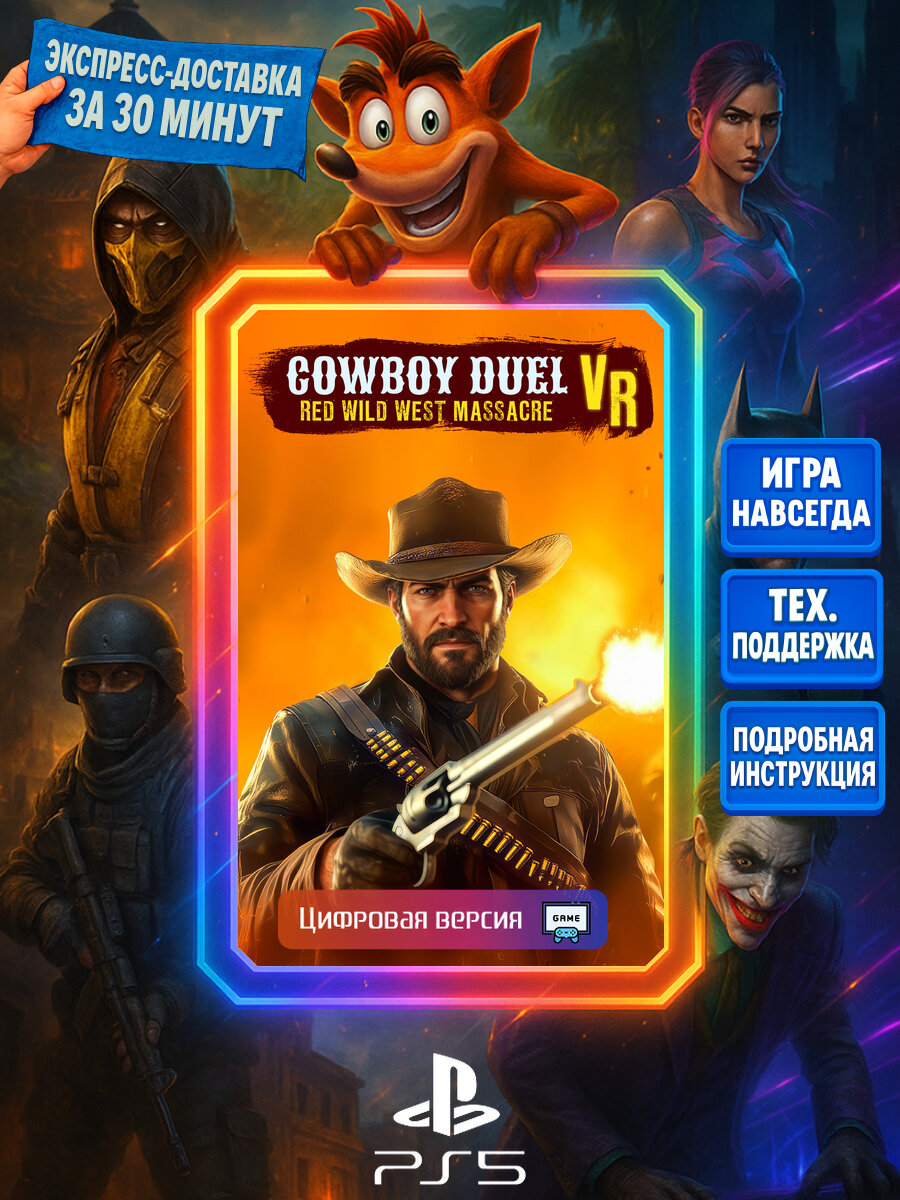 Cowboy Duel VR: Red Wild West Massacre PS5 | Моментальная доставка | Английский язык | Шутеры