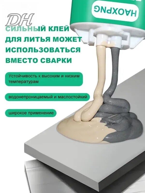 Эпоксидный клеевой ремонтный агент для металла, камня, керамики, стали, меди, алюминия, отливок, песчаных отверстий, трещин, сварки, АБ-клей.