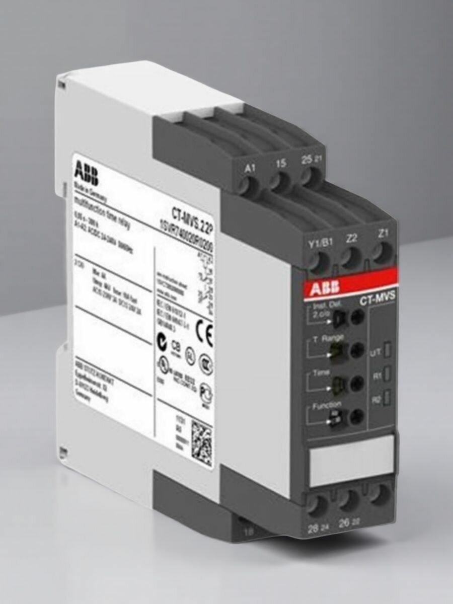 Реле времени CT-MVS 0,05.300ч 24-240В 1SVR630020R3300 ABB