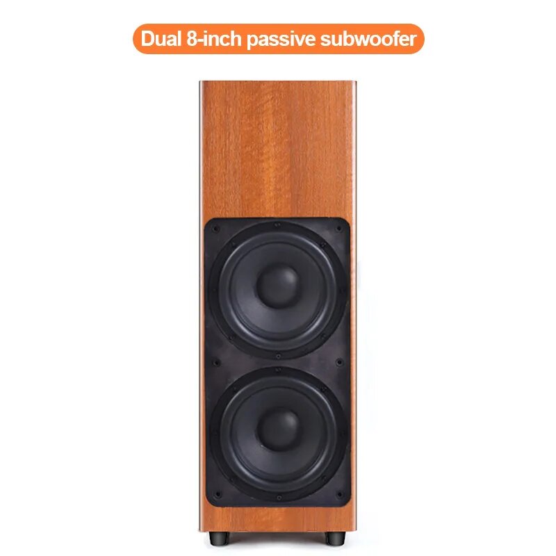 Двойная 8-дюймовая Hi-Fi-колонка Деревянный активный/пассивный сабвуфер Аудиосистема домашнего кинотеатра Мощная звуковая коробка Энтузиаsts домашнего кинотеатра