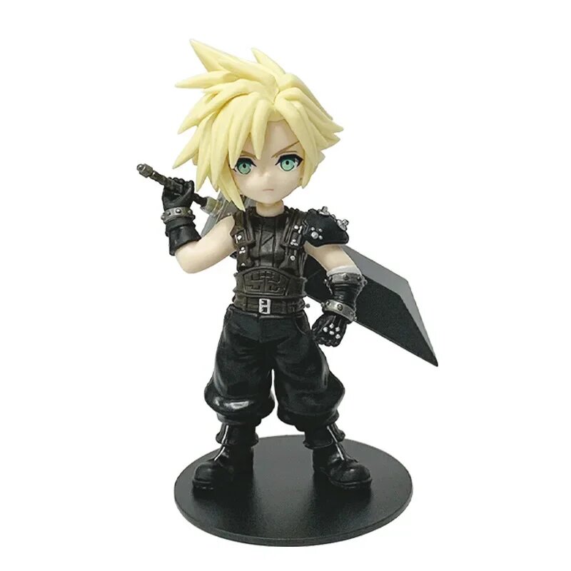 Фигурки Bandai из аниме Cloud Strife, Tifa Lockhart, Aerith Gainsborough, Zack из ПВХ No box1