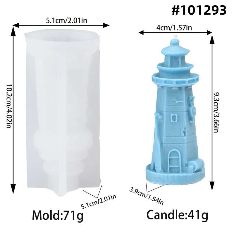 Силиконовая форма для свечей Castal House Tower 3D Castal Mold-2