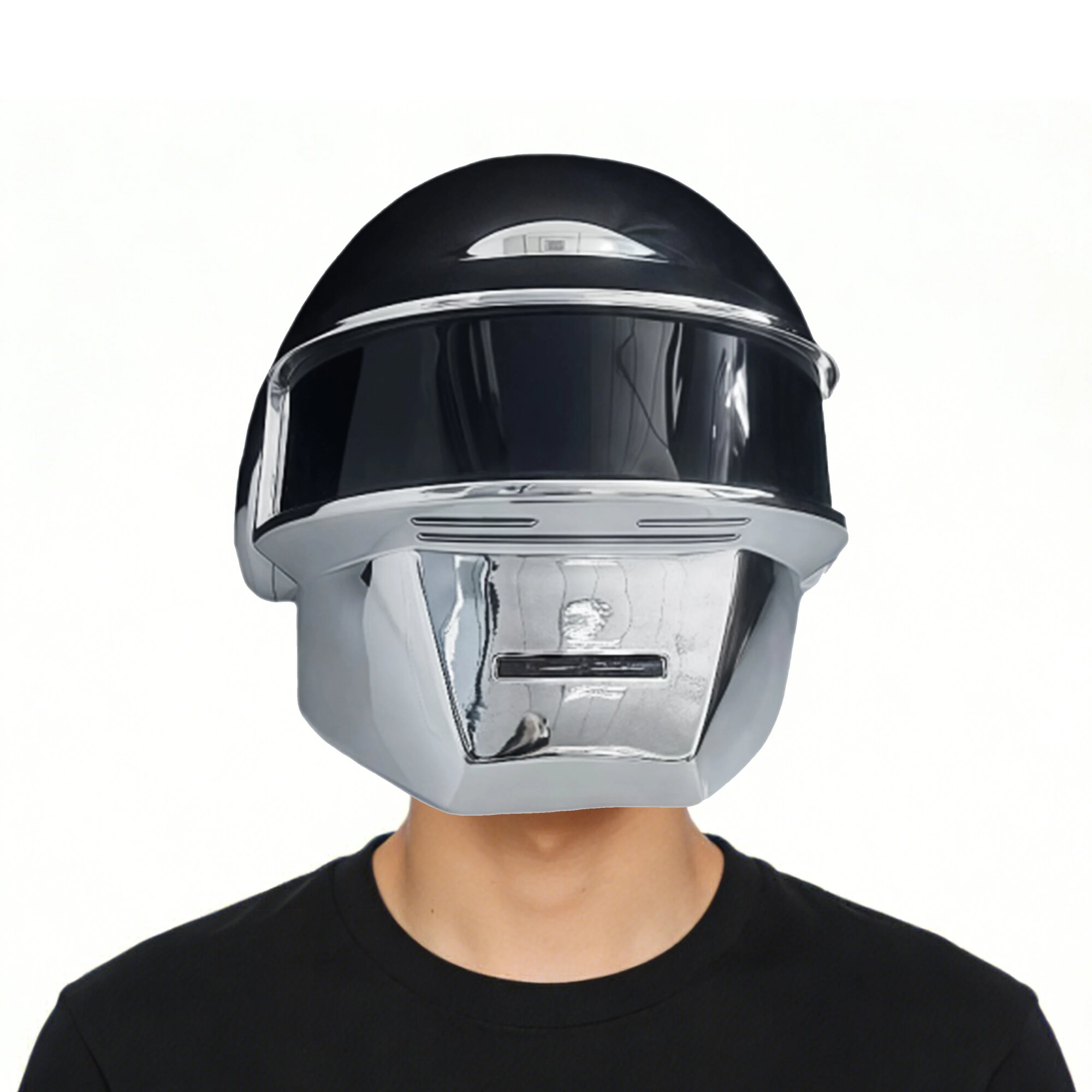 Шлем Daft Punk сине-белый ПВХ Hot Toys