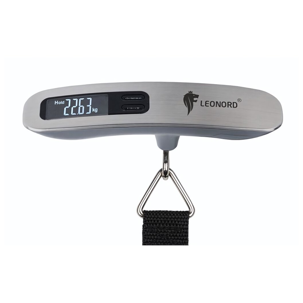 Весы-безмен электронные LEONORD LE-1700В до 50 кг с LCD-дисплеем и функцией Hold, компактные