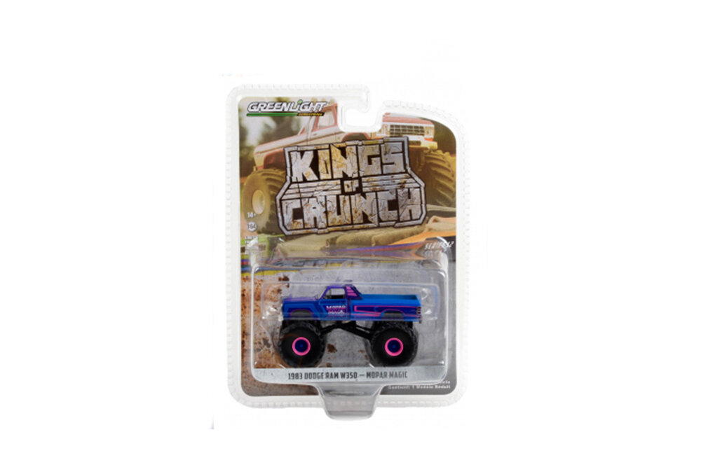Модель коллекционная GREENLIGHT Dodge ram W350 monster truck "mopar magic" bigfoot 1983 (длина модели 6-10 см)