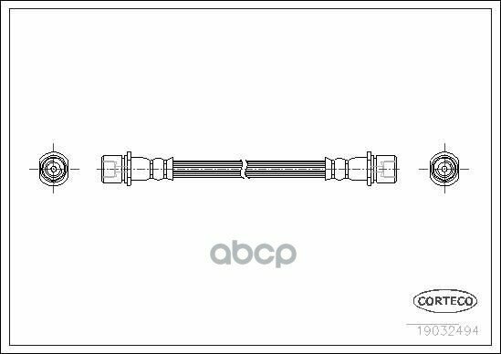 Шланг тормозной задний! Subaru Forester 2.0/T 16V 97-02 Corteco арт. 19032494