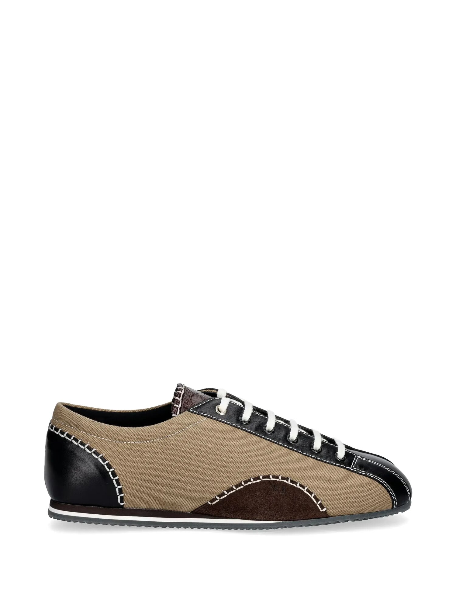 Кроссовки Paris contrast-stitch panelled sneakers