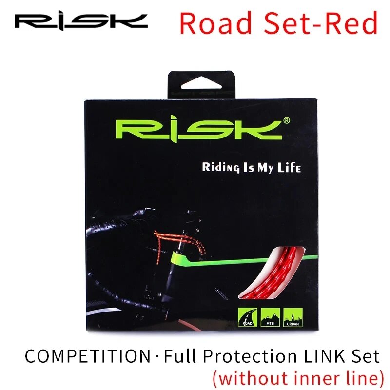 Набор тросов RISK Road Set Red, красный