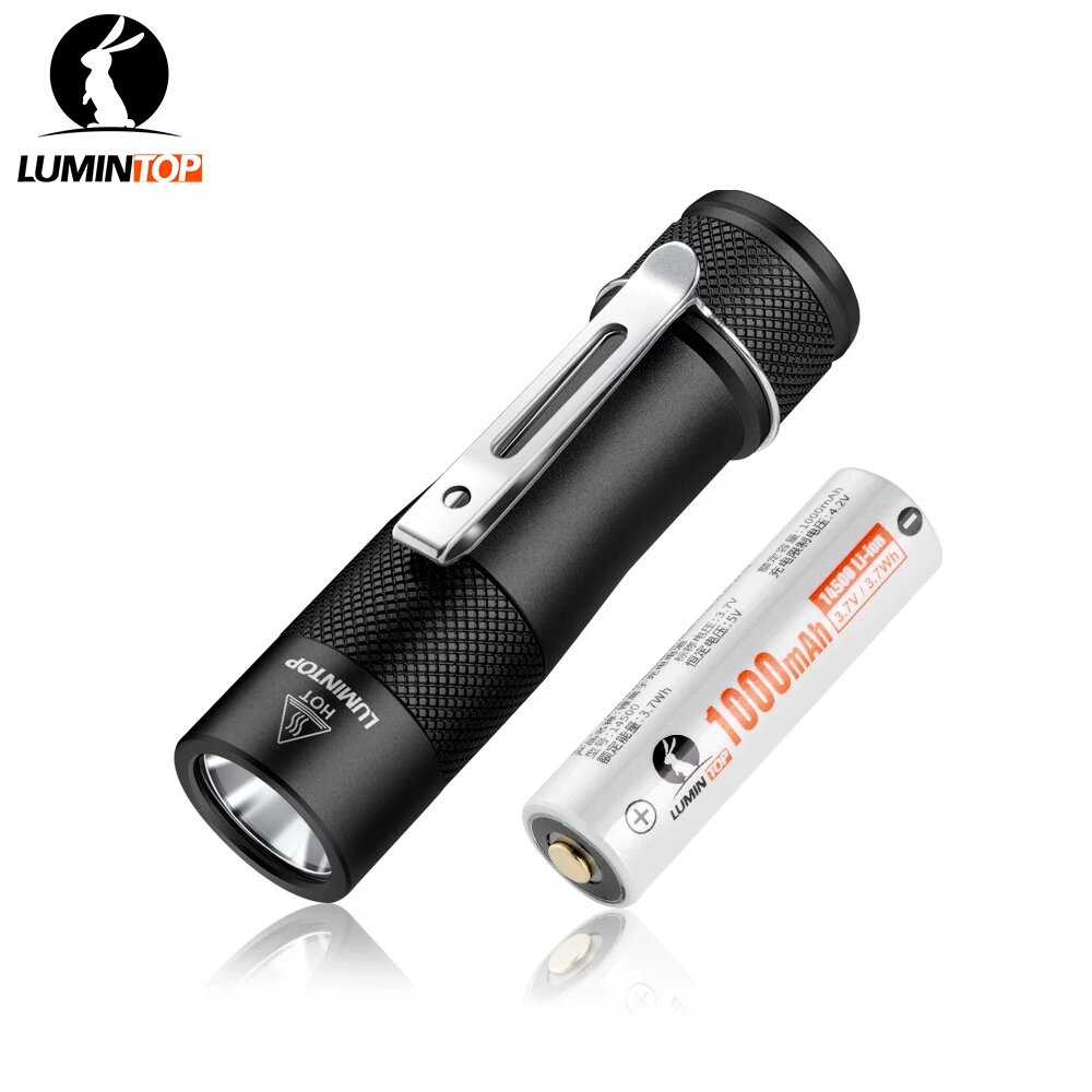 Lumintop FW1AA 14500 фонарь 800 люмен нейтральный белый свет Черный, Black