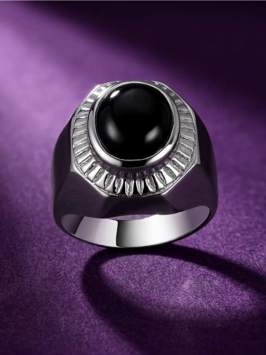Кольцо L-Silver, 925 проба, шпинель