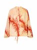 Блуза Coral-print ruffled blouse