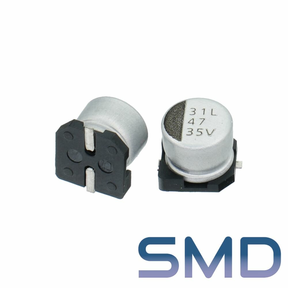 47мкФ 35В / SMD / 6,3x5,5 / 105 С / конденсатор электролитический (1шт)