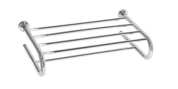 Полка для полотенец Classic Retro HR-16, латунь, хром, настенная, 50x14x29 см