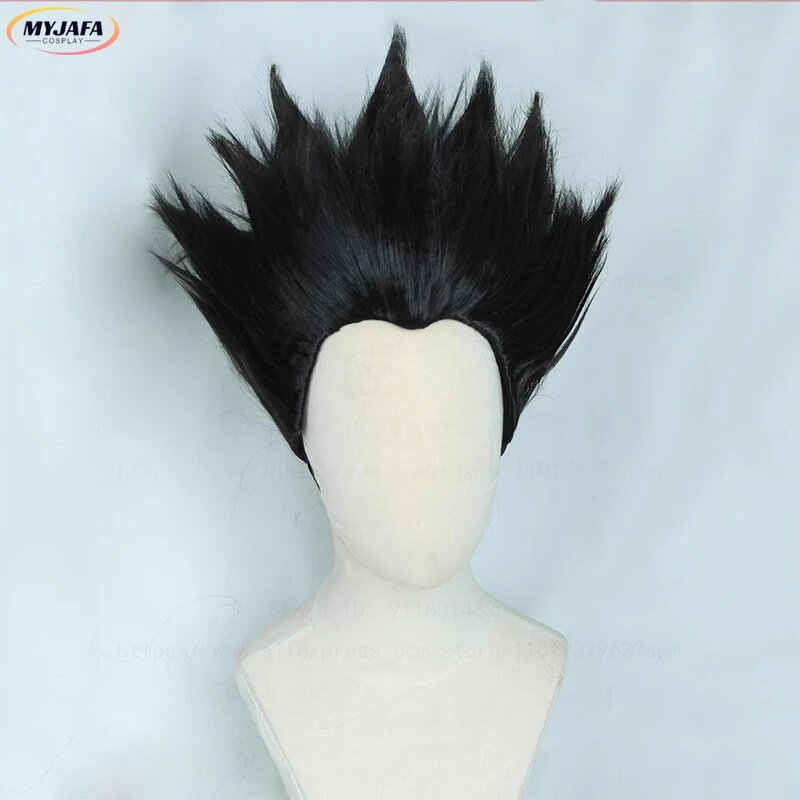Косплей парик Gon Freecss черный зеленый black