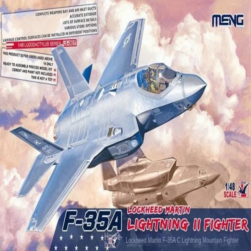 Meng Model 1/48 LS-007 Lockheed Martin F-35A Lightning II Fighter