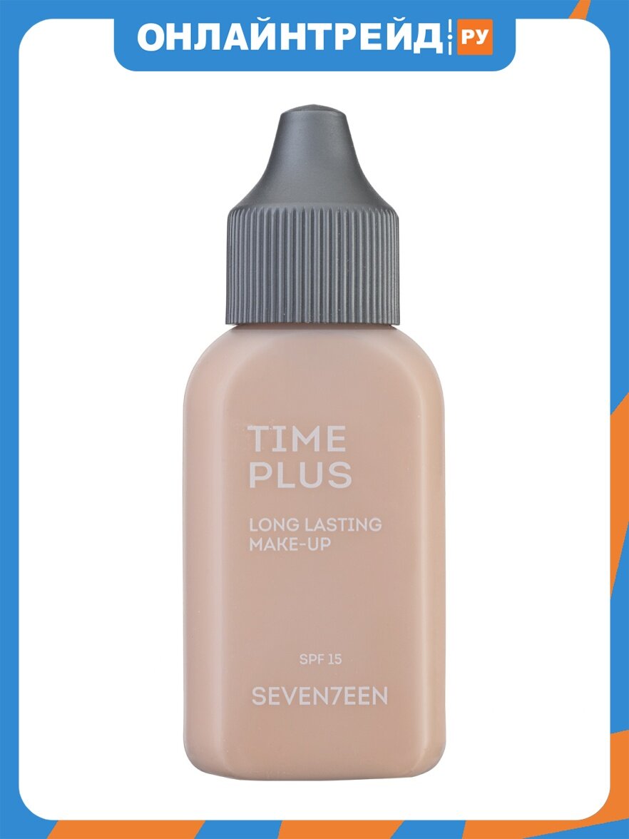 Тональный крем длительного действия Seventeen Time Plus Longlasting Make Up, тон 1 фарфор