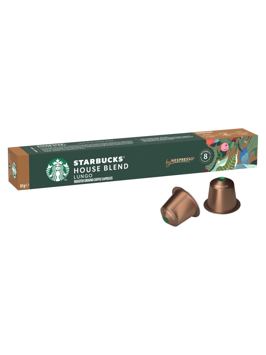 Кофе в капсулах Starbucks для кофемашин Nespresso House Blend 10 шт.
