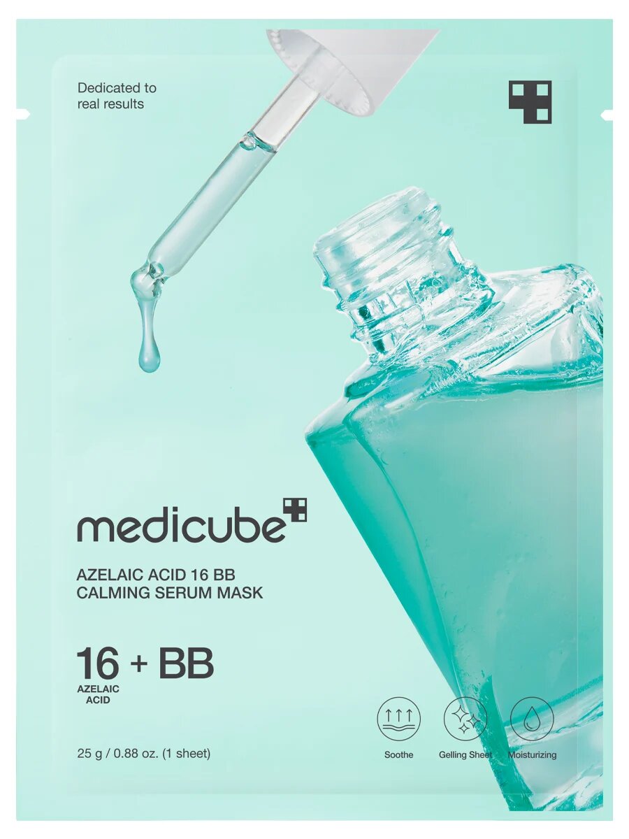 Medicube Успокаивающая маска с азелаиновой кислотой Azelaic Acid 16 BB Calming Serum Mask 25 гр