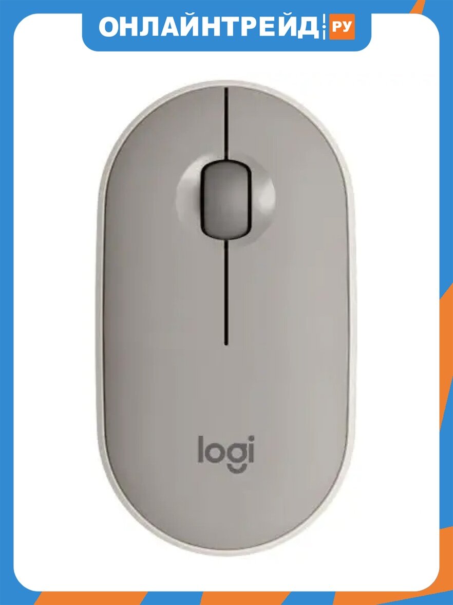 Мышь беспроводная Logitech PEBBLE M350 Grey (910-006653)