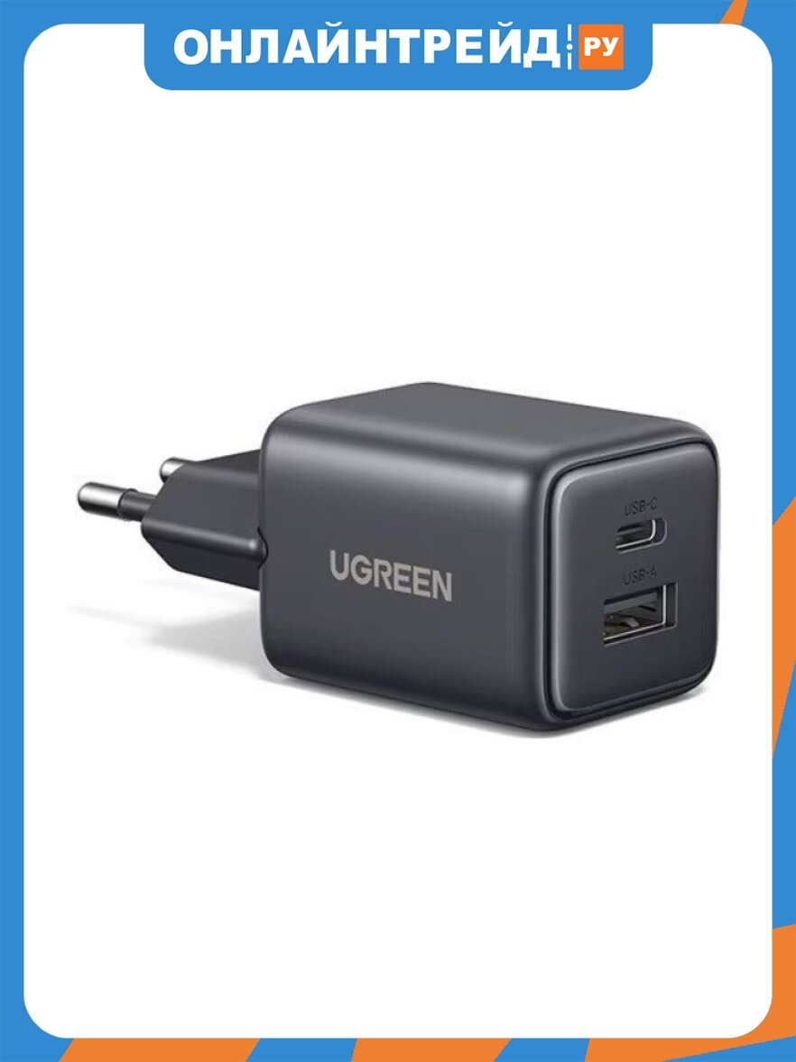 Сетевое зарядное устройство Ugreen X514 20Вт, USB-C/USB-A черный (65737)