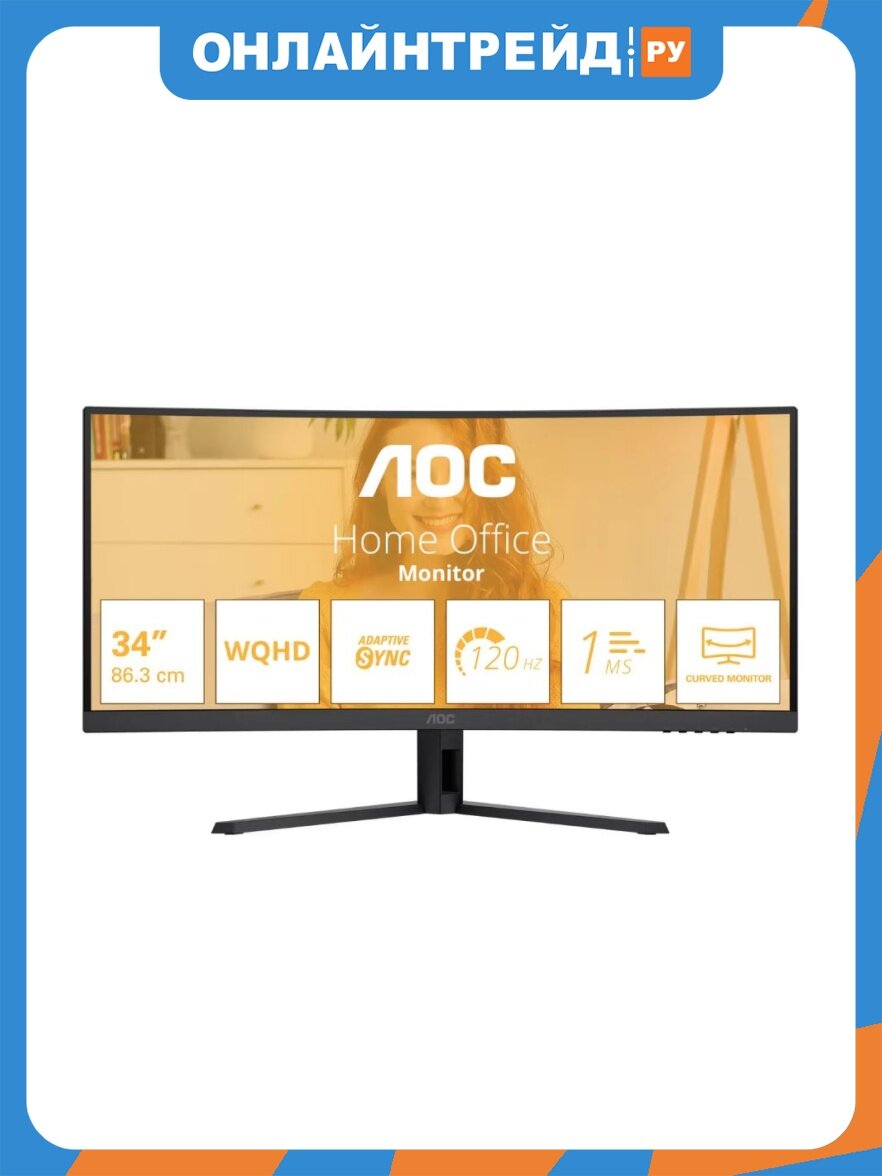Монитор Aoc CU34B3E 34" Black