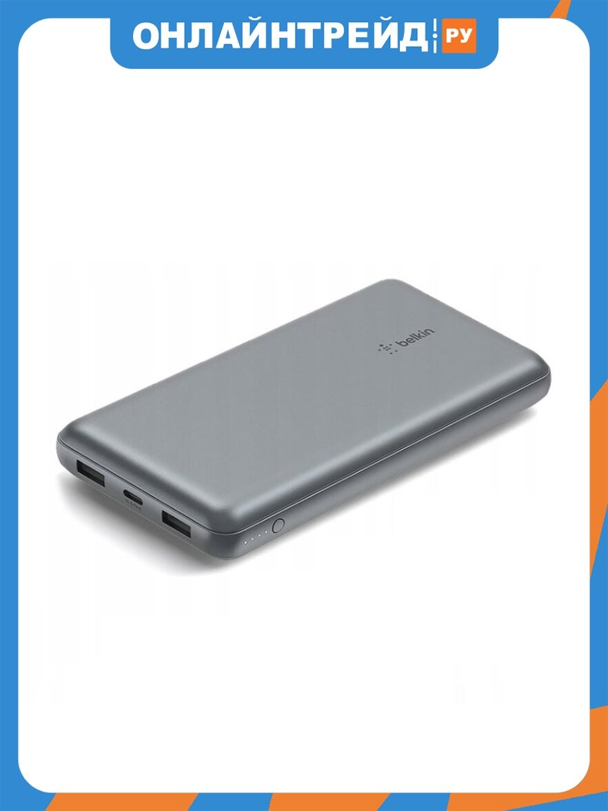 Внешний аккумулятор Belkin Power Bank 20000mAh, серый космос