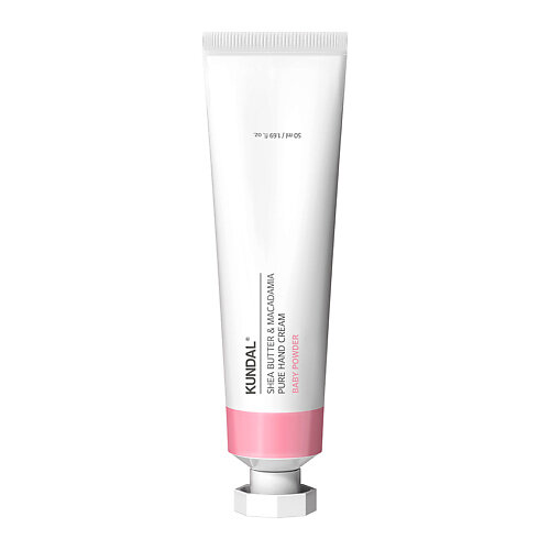 KUNDAL Крем для рук с ароматом Детской присыпки Shea Butter & Macadamia Baby Powder Hand Cream, 50 мл