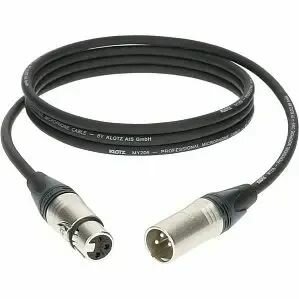 Микрофонный кабель Klotz M1FM1N0300 M1 XLR (M) XLR (F), 3 метра