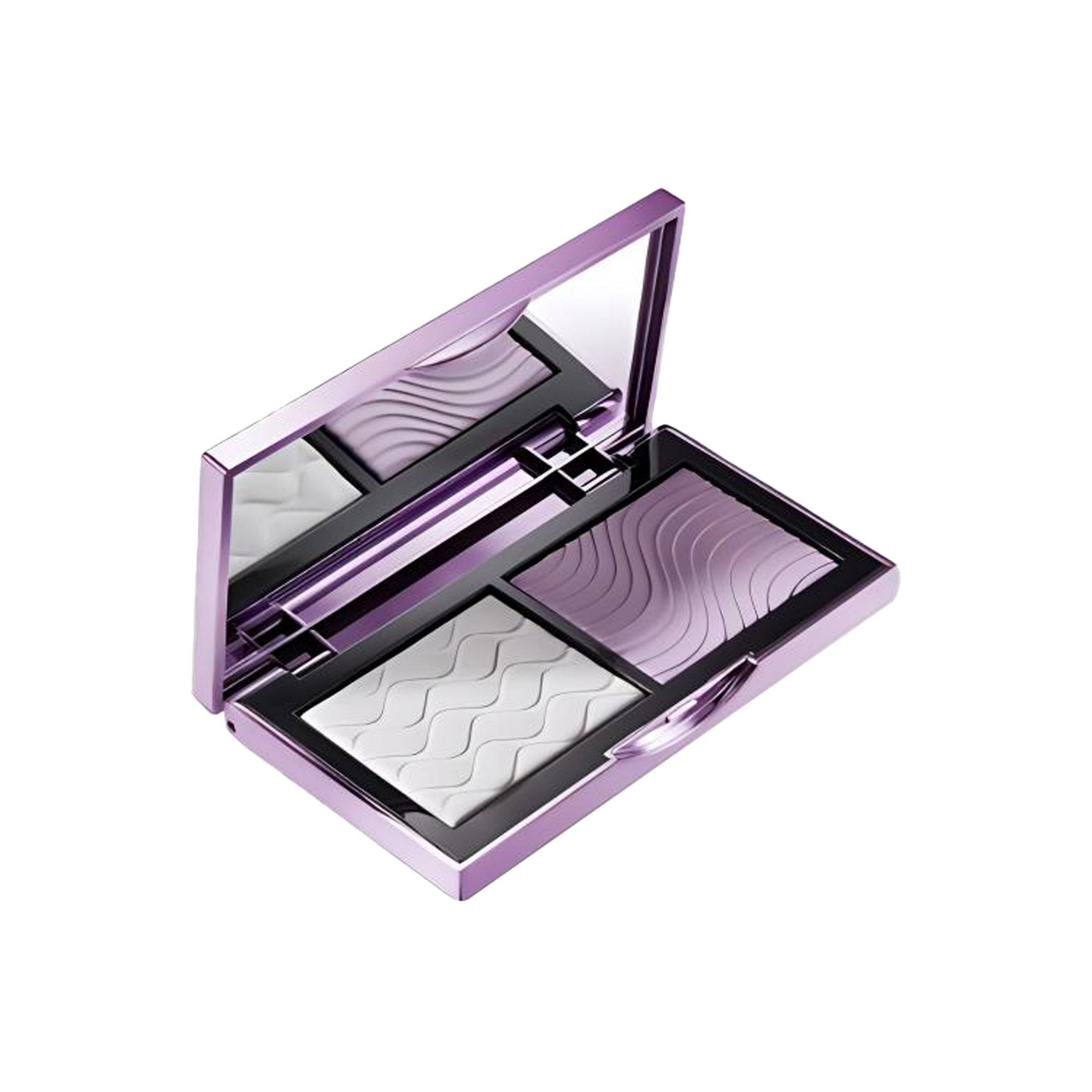 Рассыпчатая пудра женская MAC Setting Two Tone Powders Natural Clear Cosmetics 7 г, оттенок Purple and White Cake