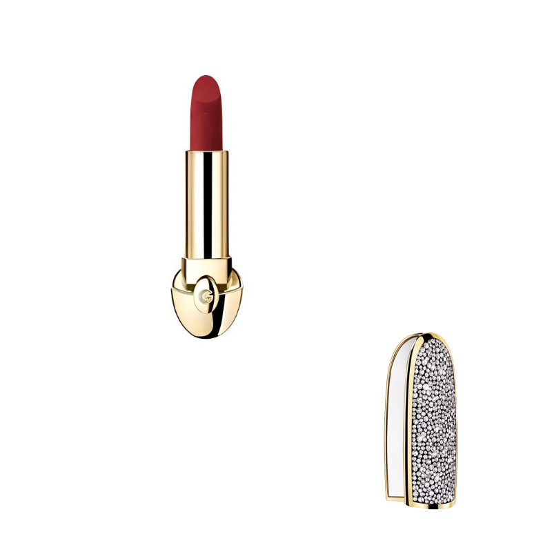 Помада бархатная женская GUERLAIN Gemstone Lip Balm, оттенок #888 Burgundy Red
