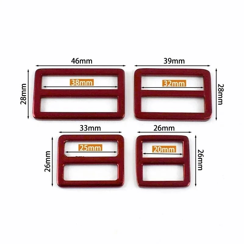 Металлические пряжки Deepeel 20/25/32/38 мм 5/10 шт 38mm-5Pcs, F4-4-Red