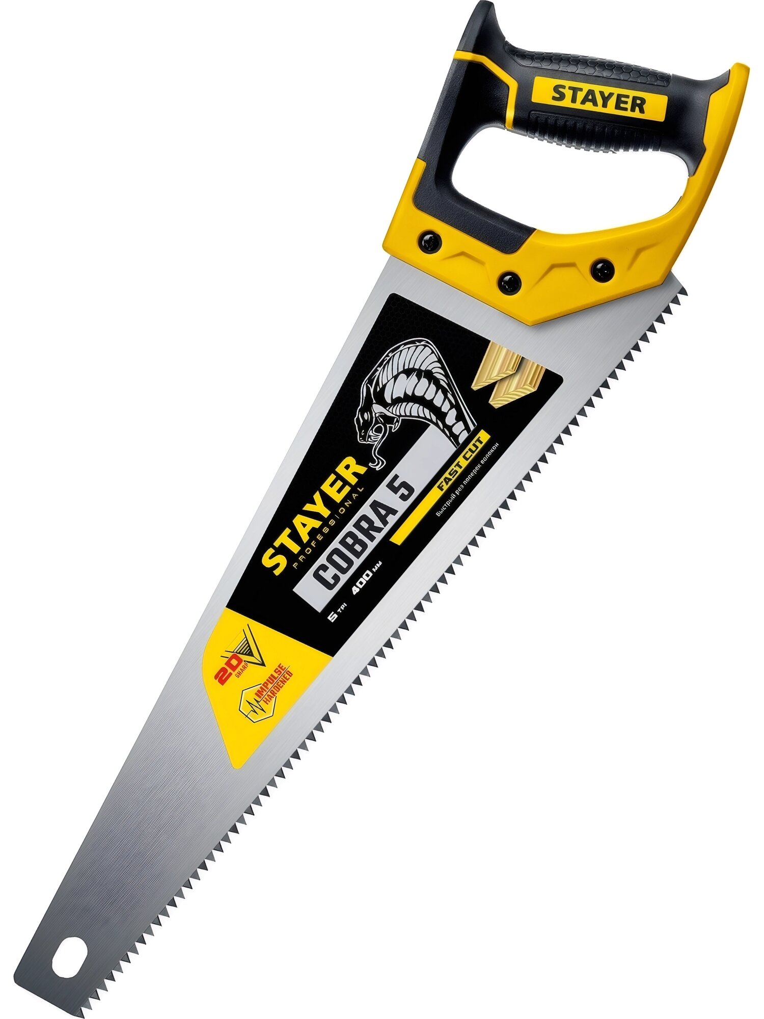 Ножовка по дереву Professional STAYER Cobra 5 400 мм