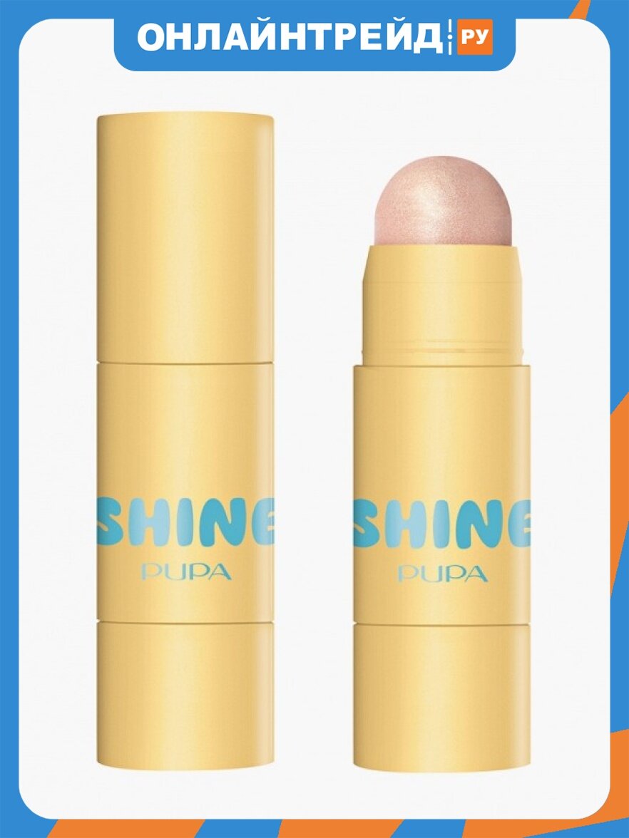 Стик-хайлайтер для лица Pupa SHINE тон 001 Розовая куколка