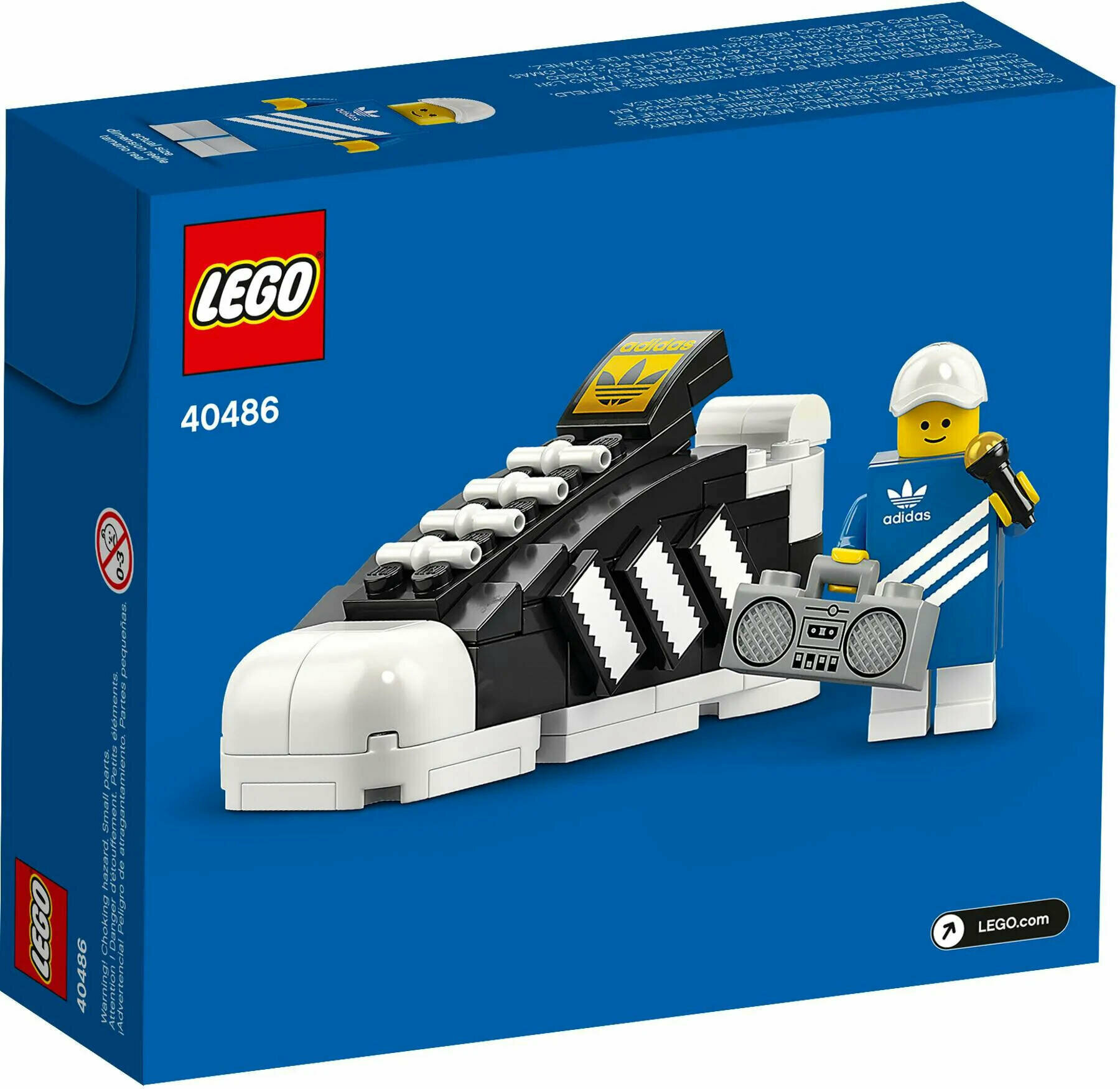 Конструктор LEGO Icons 40486 Кроссовки Adidas Originals Superstar, 92 детали, от 16 лет