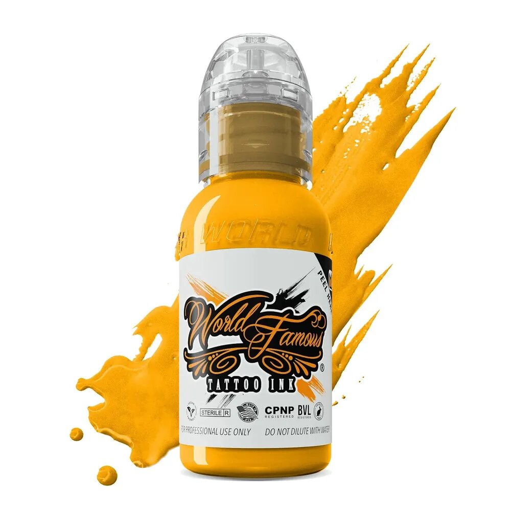 Краска World Famous Tattoo Ink Dubai Gold (4 унции - 120 мл)