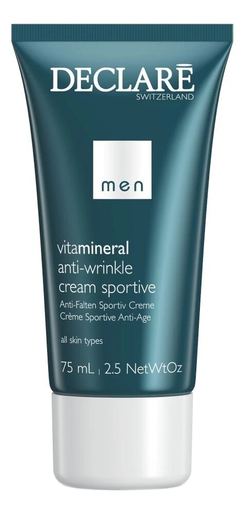 DECLARE Омолаживающий крем для лица Men Care Vita Mineral Anti-Wrinkle Cream Sportive 75мл